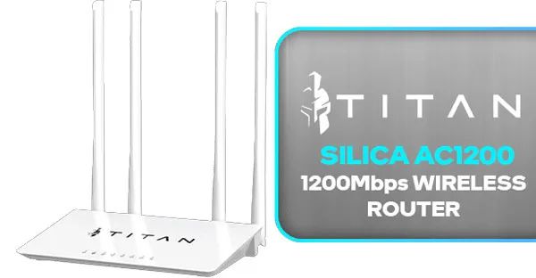 TITAN Silica AC1200 Wireless Router | High-Speed Wi-Fi Connectivity