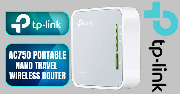 TP-Link AC750 Wireless Portable Nano Travel Router - Compact & Efficient