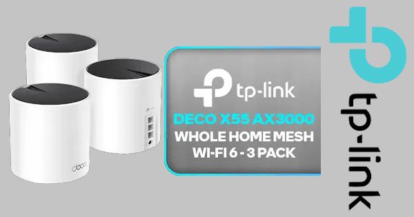 TP LINK Deco X55 AX3000 Mesh WiFi 6 - Whole Home Coverage | 3 Pack