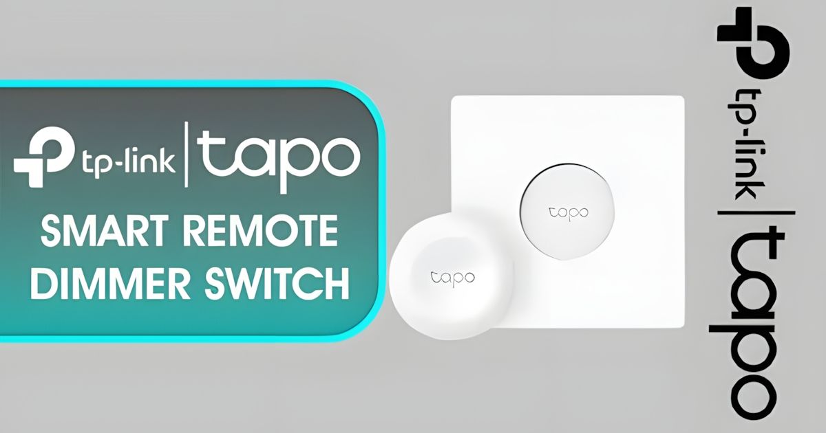 TP-Link Tapo S200D Smart Remote Dimmer Switch - Wire-Free Control