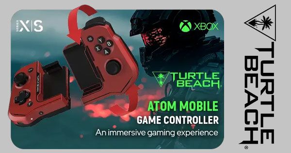 Turtle Beach Atom Mobile Game Controller - Red | Open Box Deal