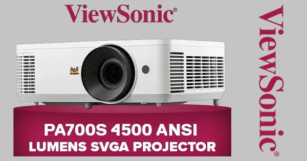 Viewsonic PA700S SVGA Projector - 4500 ANSI Lumens for Bright, Clear ...