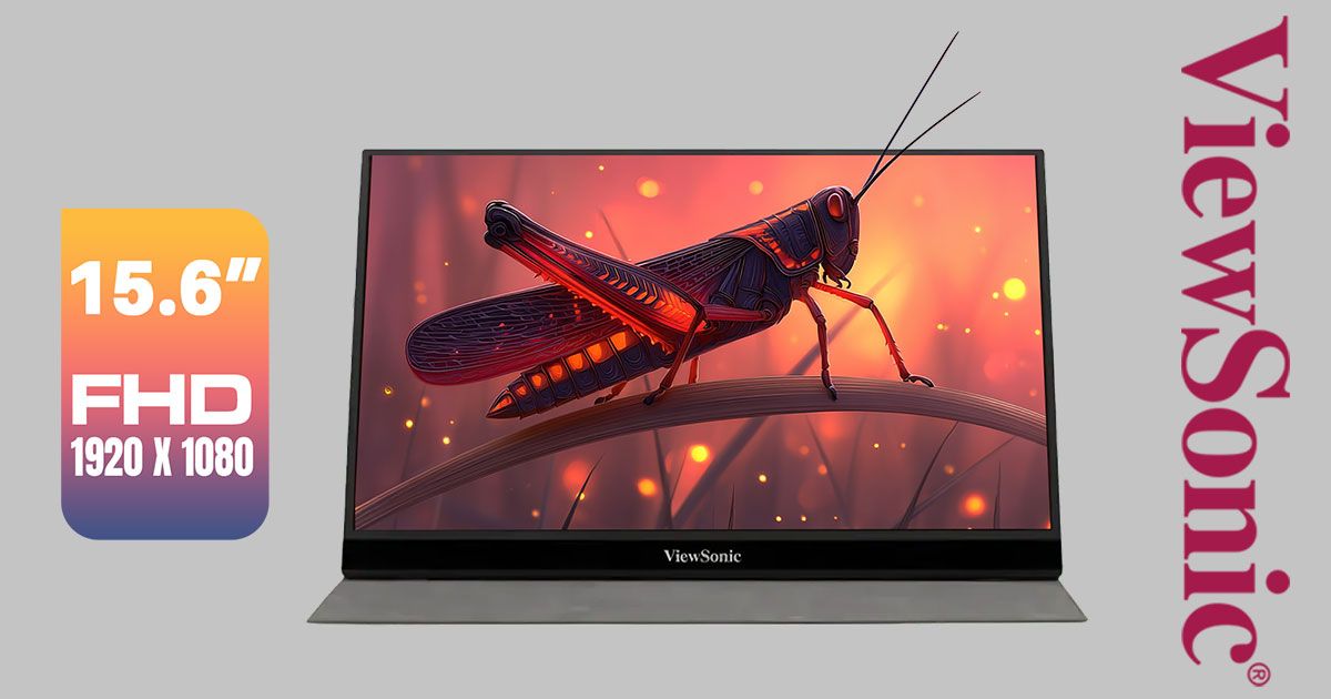 ViewSonic TD1655 15.6" FHD Portable Touchscreen Monitor