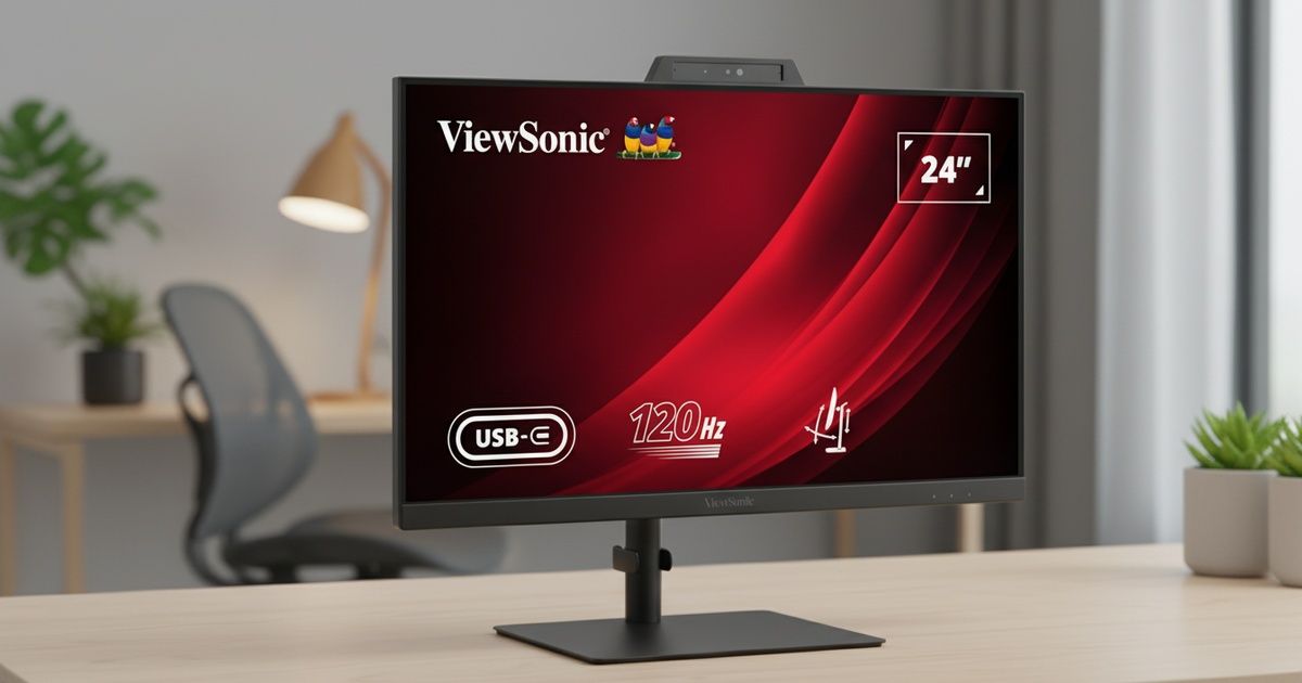 VIEWSONIC VG2441V 24" FHD USB-C Video Conferencing Monitor