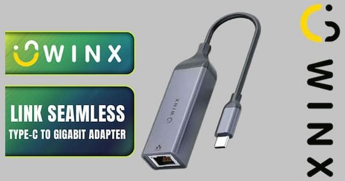 Buy Winx LINK Seamless Type-C to Gigabit Adapter | High-Speed Connectivity