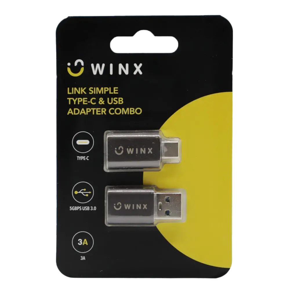 WINX LINK Type-C & USB Adapter Combo - Fast and Convenient Connectivity