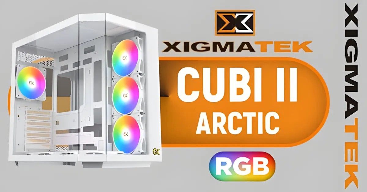 Xigmatek Cubi II Arctic Gaming Case – 7 ARGB, E-ATX Support