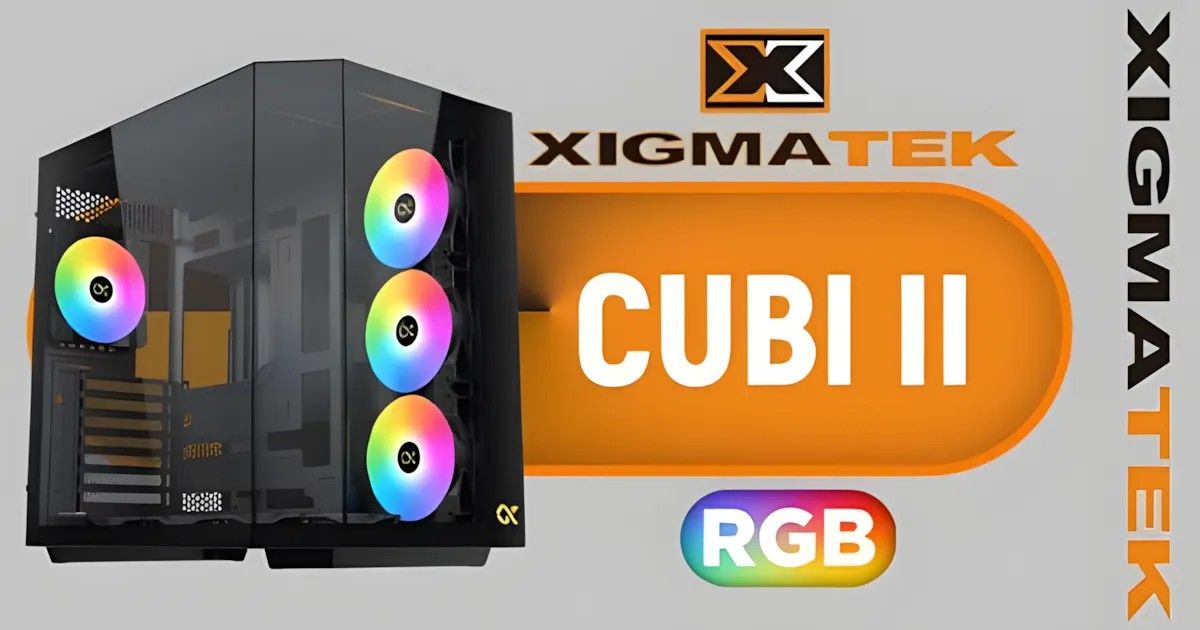 Xigmatek Cubi II Gaming Case EN45486 — 7 ARGB, USB-C