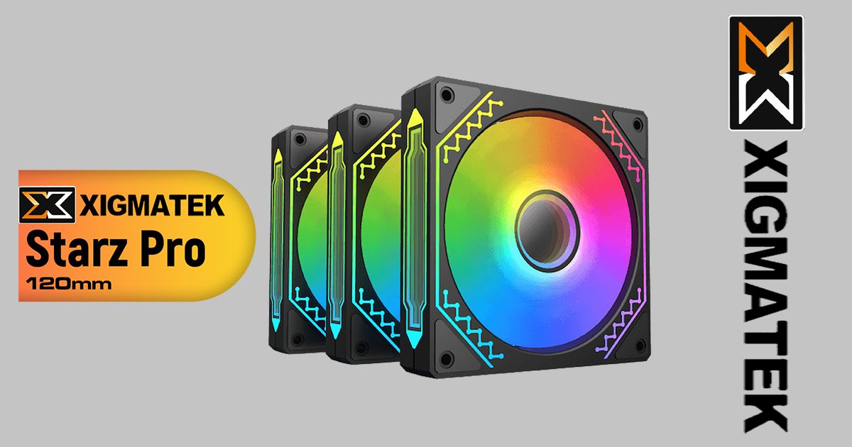 Xigmatek Starz Pro Case Fan 3 Pack - Quiet Cooling Solution