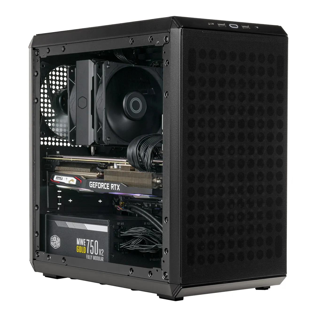 Cooler Master Q300L V2 ARGB Micro ATX Tower Gaming Case Black
