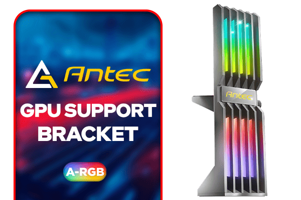 Antec ARGB GPU Holder - Enhance Stability & Style for Your Graphics Card