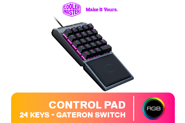 Cooler Master Control Pad - 24 Keys Gateron Switch | Enhanced Gaming ...