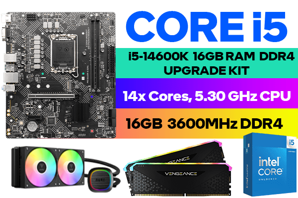 Core i5 14600K PRO B660M-E D4 16GB RGB 3600MHz Upgrade Kit