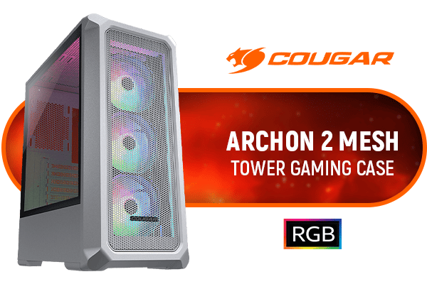 Cougar Archon 2 Mesh RGB Gaming Case - White | High Performance ...