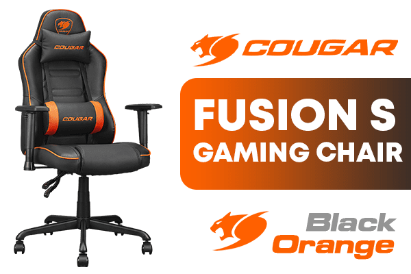 Cougar FUSION S Gaming Chair Black | Ultimate Comfort & Style for Gamers