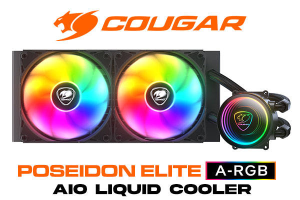 Cougar Poseidon Elite ARGB 240mm AIO Liquid Cooler - High Performance ...