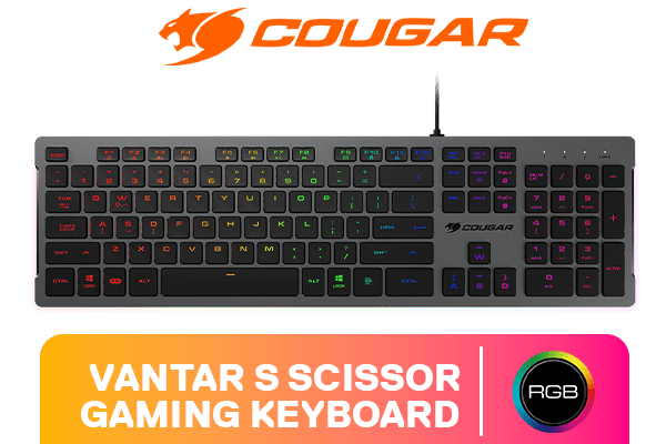 Buy Cougar Vantar S RGB Scissor Gaming Keyboard - Fast and Responsive ...