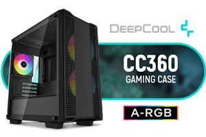 DeepCool CC360 ARGB Gaming Case Black