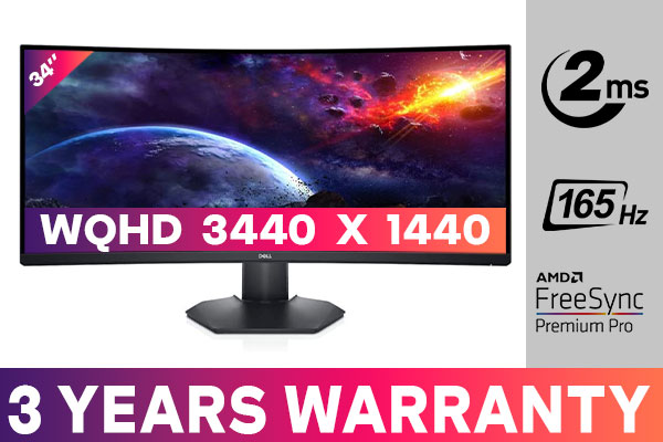 Dell S3422DWG 34" 144 Hz Gaming Monitor - Best Deal - South Africa
