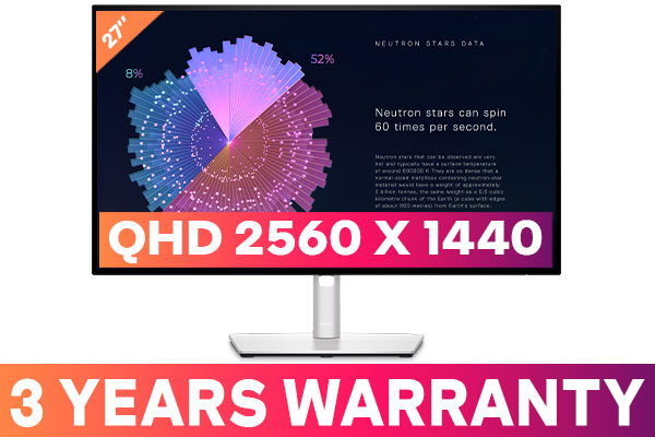 Dell UltraSharp U2722DE QHD Monitor - Stunning Visuals & Precision ...
