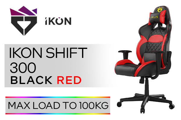 Evetech IKon-Shift-300 Gaming Chair - Black/Red - Best Deal - South Africa