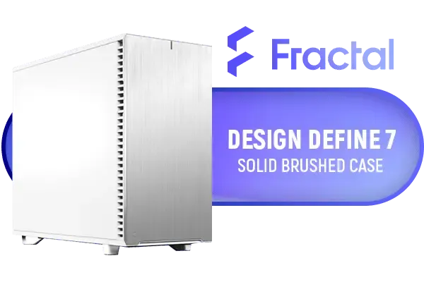 Fractal Design Define 7 Solid Brushed Case White - Silent PC Case with ...