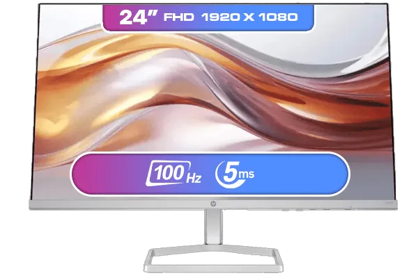 HP 524SW G5 FHD Gaming Monitor - Open Box Deals | White Silver