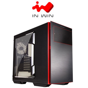 In Win 707 Full Tower Gaming Case Black Red