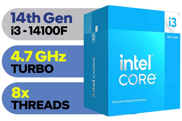 Intel 14th Gen Core i3 14100F Processor