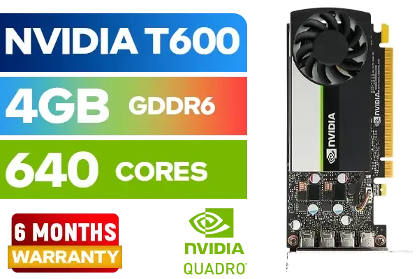 Leadtek NVIDIA T600 4GB GDDR6 Graphics Card - Open Box Deal