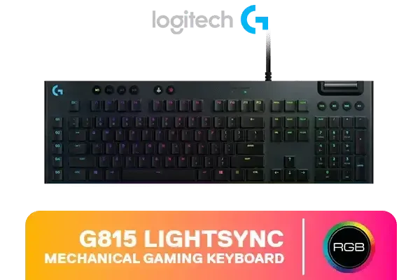 Logitech G815 Lightsync RGB Mechanical Keyboard - Clicky Switch - Open Box