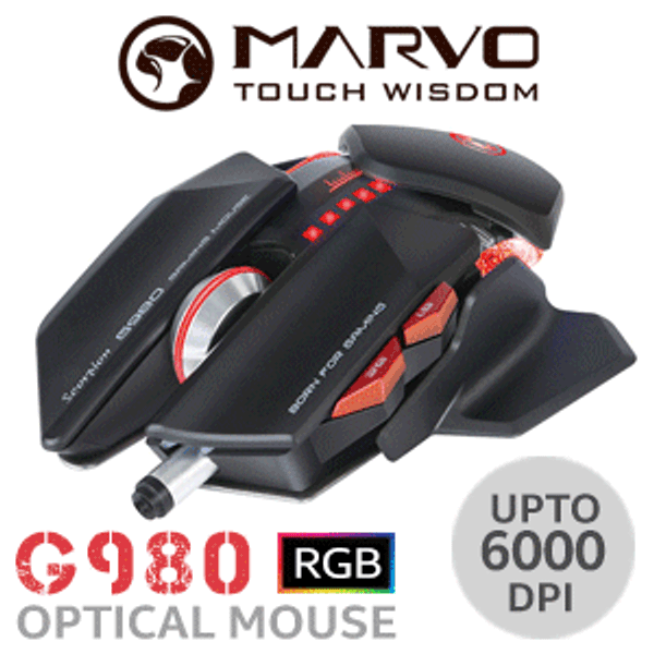 MARVO G980 Optical RGB Gaming Mouse - Best Deals - South Africa | Evetech