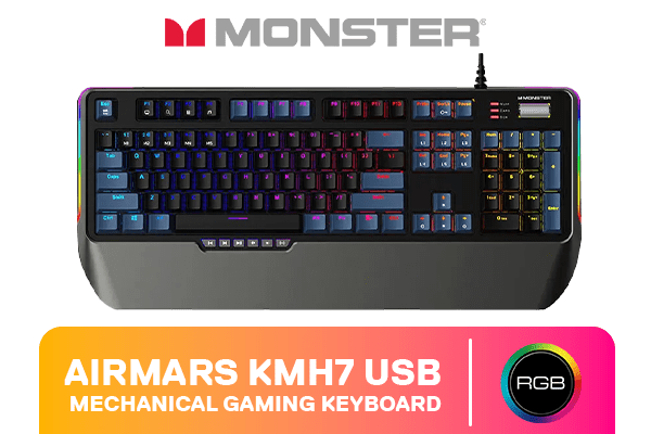 MONSTER Airmars KMH7 Gaming Keyboard - Open Box Deal