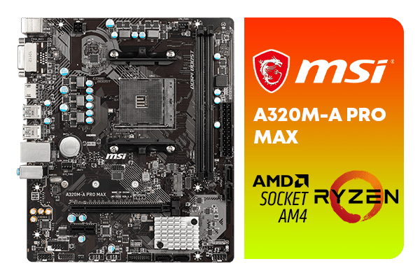 MSI A320M-A PRO MAX Motherboard - Best Deal - South Africa