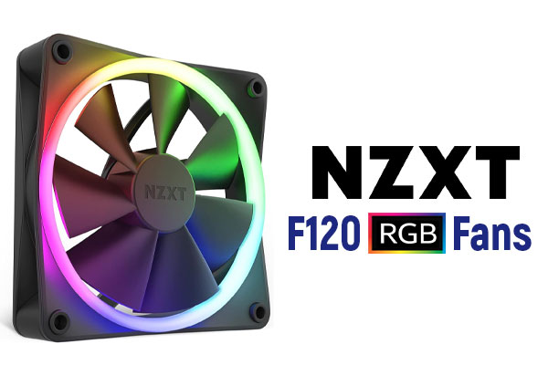 NZXT F120 RGB Case Fan Black - High-Performance RGB Cooling Solution