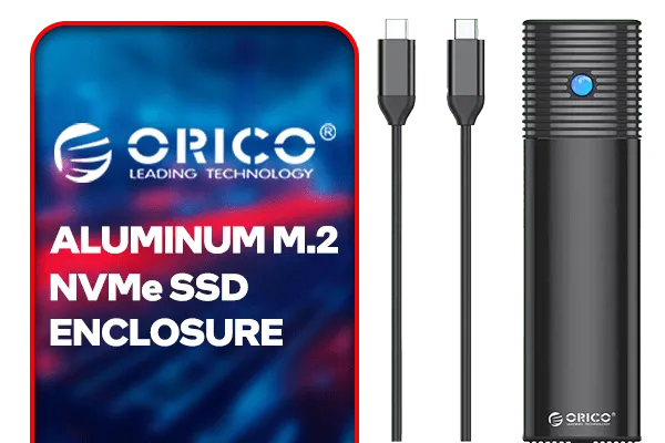 ORICO USB3.2 Gen2 Type-C NVMe SSD Enclosure | Open Box Deals