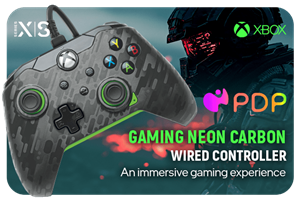 PDP Gaming Wired Xbox Controller - Neon Carbon