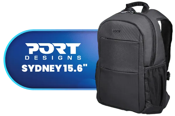 Port Designs Sydney 15.6 Inch Black Backpack - Stylish & Functional