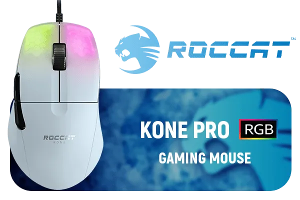 ROCCAT Kone Pro Gaming Mouse - White - South Africa