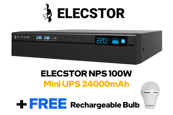 Elecstor 100W 24000mAh Mini DC UPS- Best deal - South Africa | Evetech