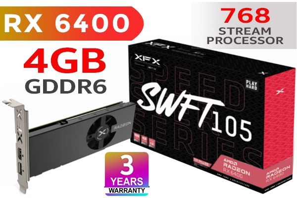 XFX SWFT105 Radeon RX 6400 4GB GDDR6 - Best Deal - South Africa