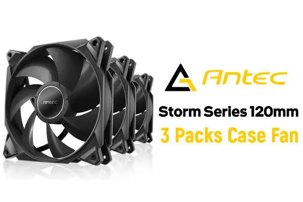 Antec Storm Series 120mm Case Fan 3-Pack - High Performance Black ...
