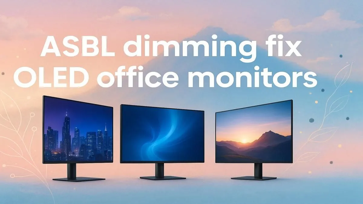 Fix OLED Monitor Dimming with ASBL Adjustments