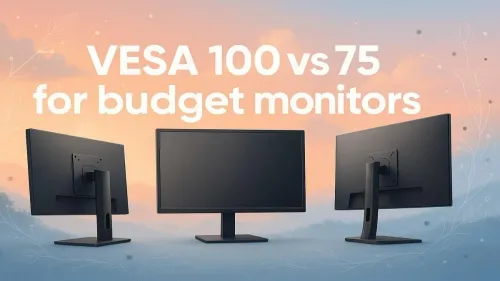 Choosing VESA 100 or 75 for Budget Monitors
