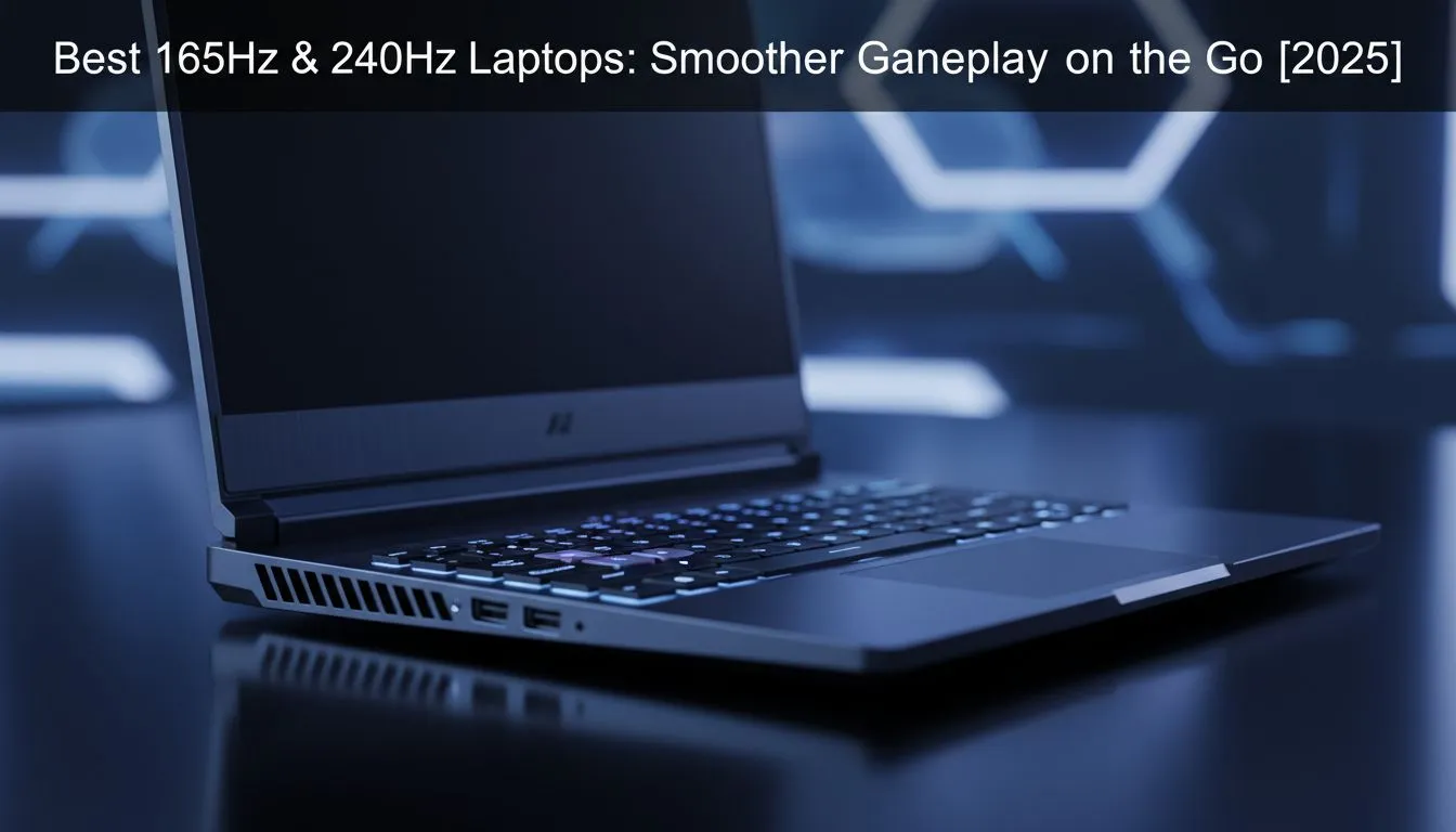 Top 165Hz & 240Hz Laptop Picks 2025