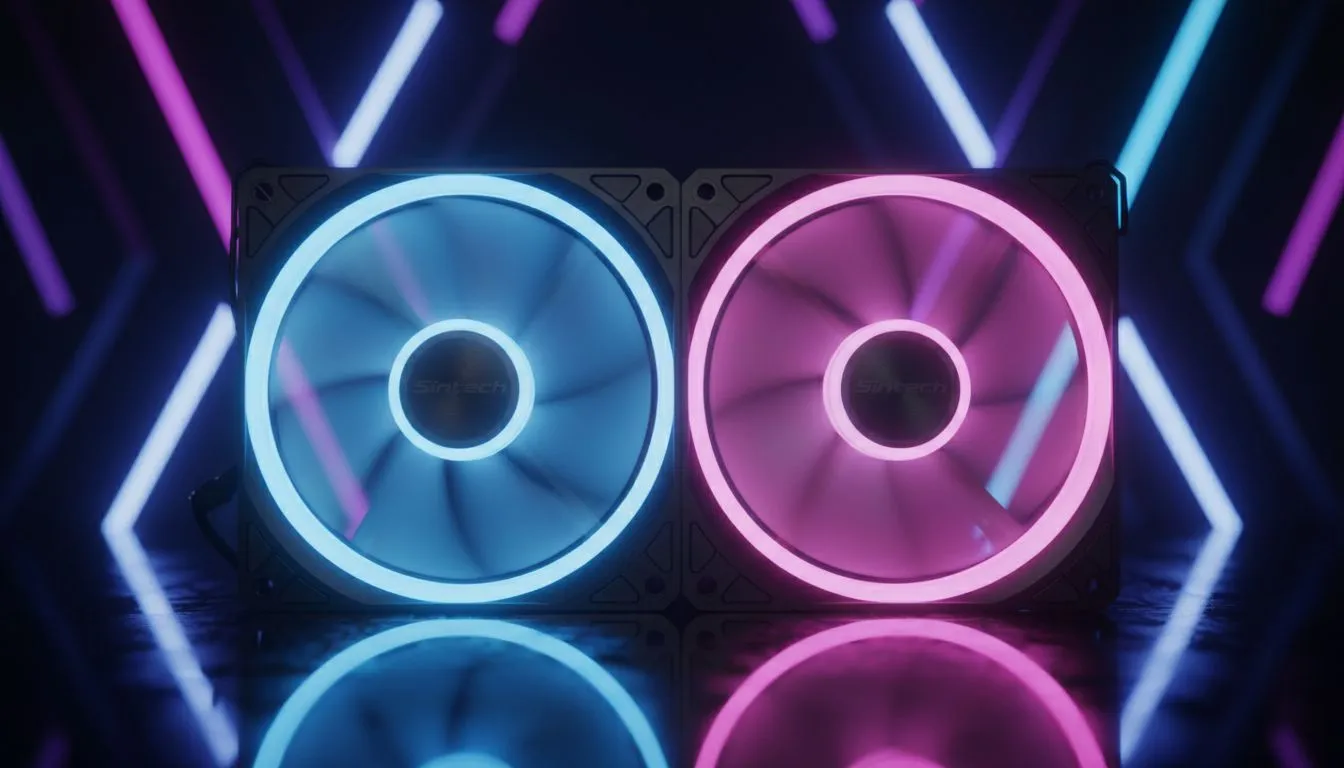 Top R800 Case Fans with RGB Rings