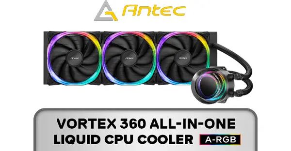 Antec Vortex 360 ARGB AIO Liquid Cooler – Superior Cooling Performance
