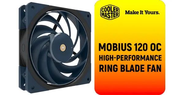 Cooler Master Mobius 120 OC Ring Blade Fan - Efficient Cooling Solution