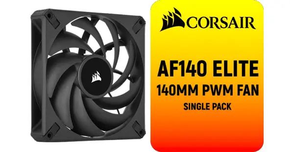 Corsair AF140 ELITE High-Performance Fan - Black | Optimal Cooling Solution