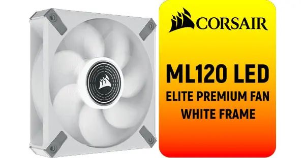 Corsair ML120 LED ELITE Premium Fan - White Frame | High Performance ...